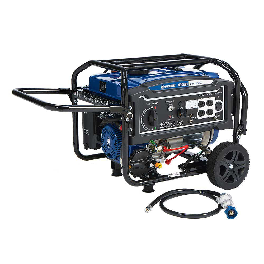 Powerhorse | 750134, Dual Fuel Generator, 4,000 Surge Watt Electric St ...