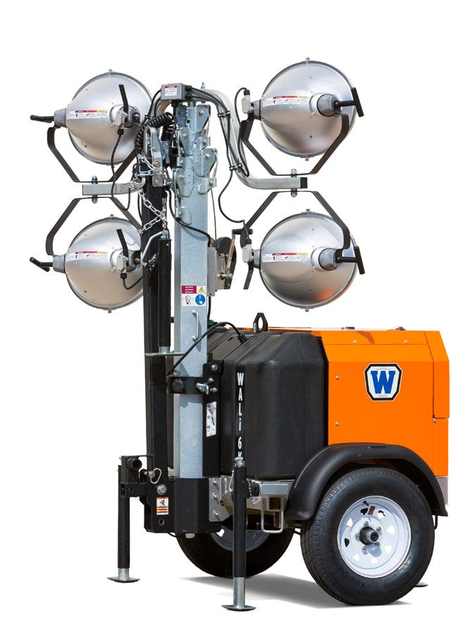 Wanco WLTT-4MK106K 6kW Compact Diesel Light Tower Kubota D-1005 Engine ...