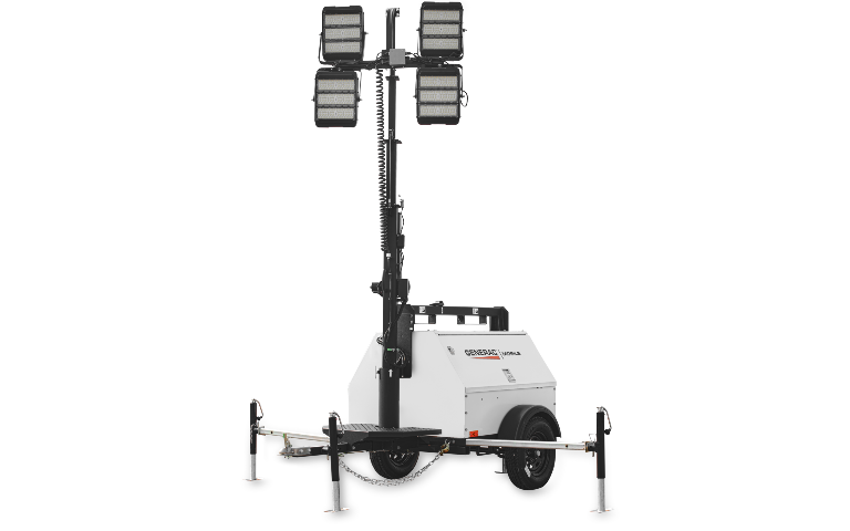 Generac | MLT4200IVLED-STD4, Diesel 20kW LED Light Tower Isuzu engine ...
