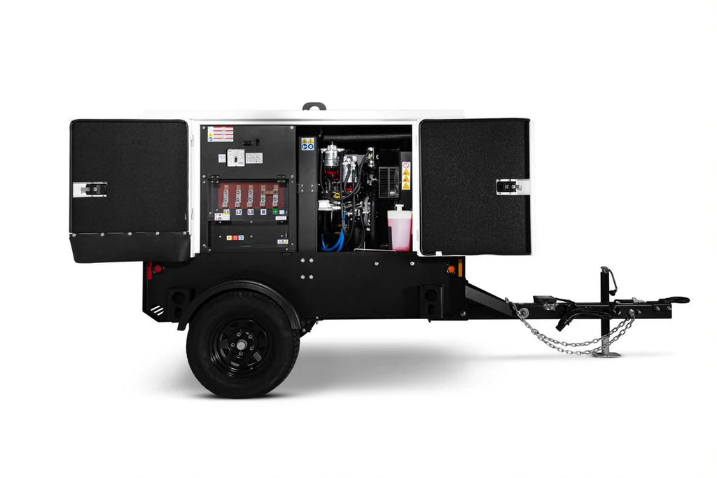 Generac | MDG25IF4-STD3, Trailer Mounted Mobile 25kw Diesel Generator ...